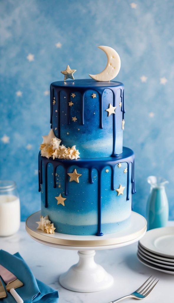 24 Starry Night Cake Decorating Ideas Full of Enchanting Charm