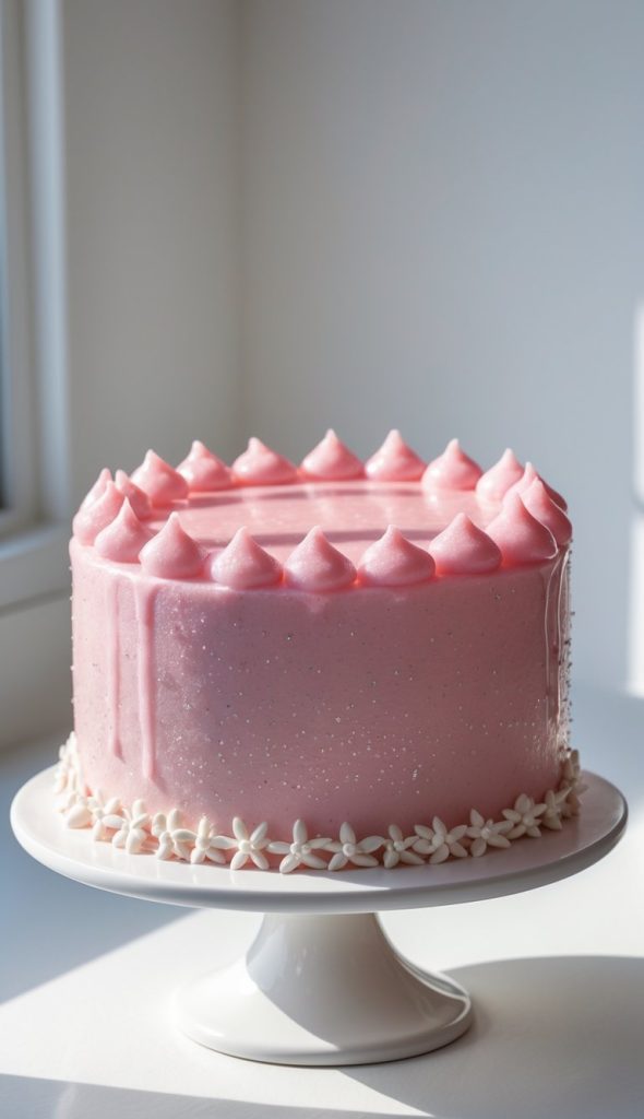 32 Easy Pink Cake Decorating Ideas: Pretty-in-Pink Designs