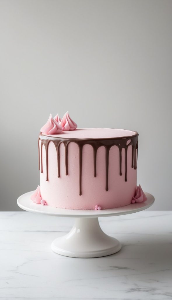 32 Easy Pink Cake Decorating Ideas: Pretty-in-Pink Designs
