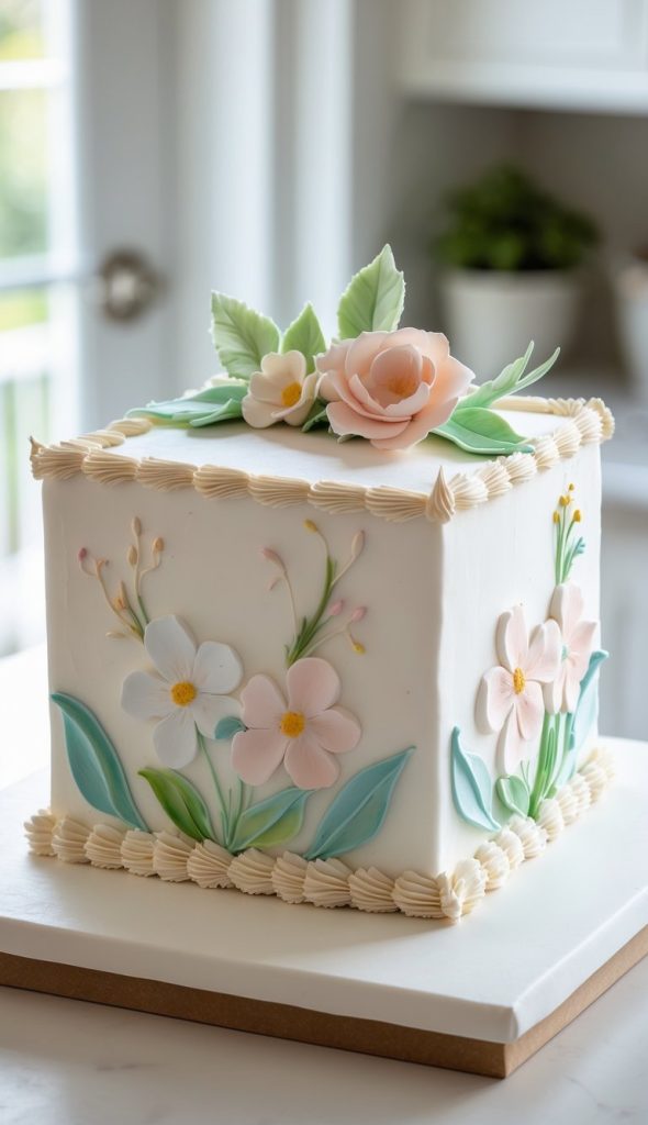 28 Square Cake Decorating Ideas: Stylish, Eye-Catching Designs