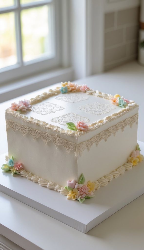 28 Square Cake Decorating Ideas: Stylish, Eye-Catching Designs